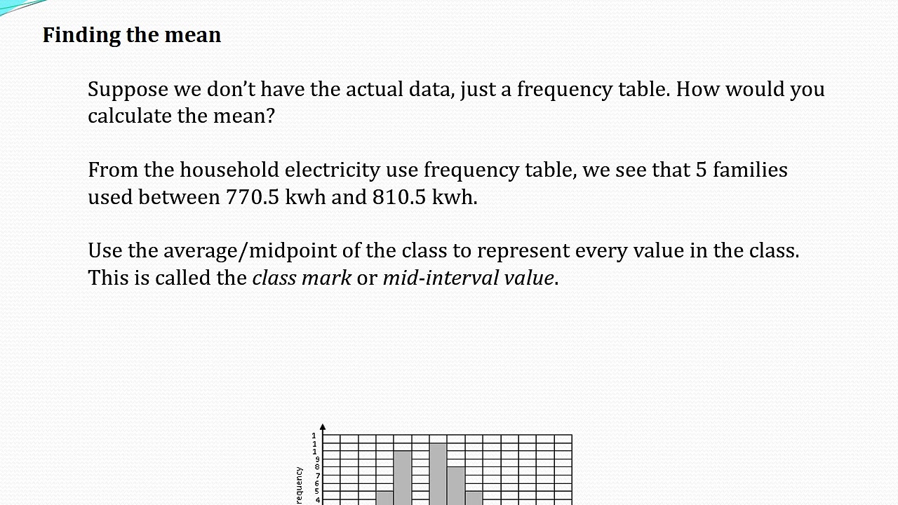 Unit 9 - Statistics from Histograms (2017-2018) - YouTube
