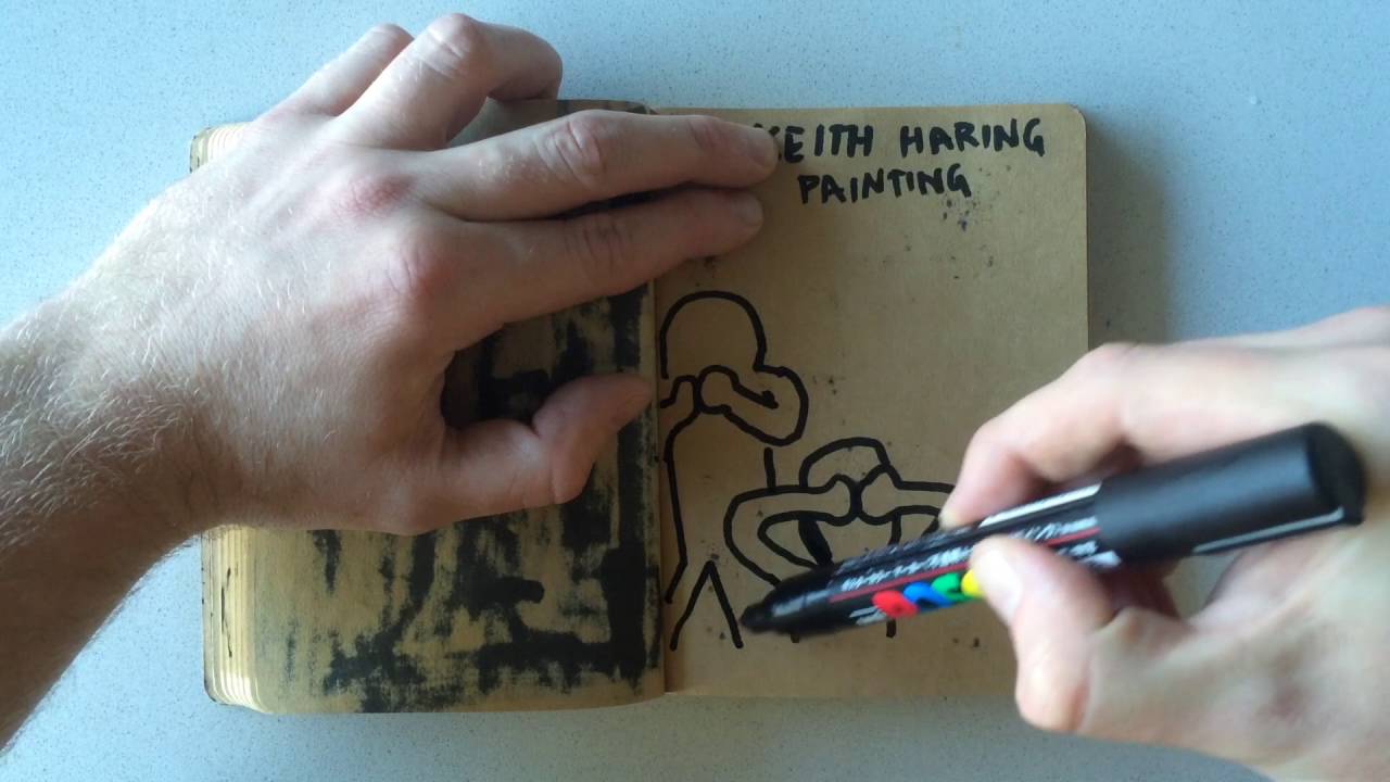 How to Draw a Keith Haring Painting - YouTube