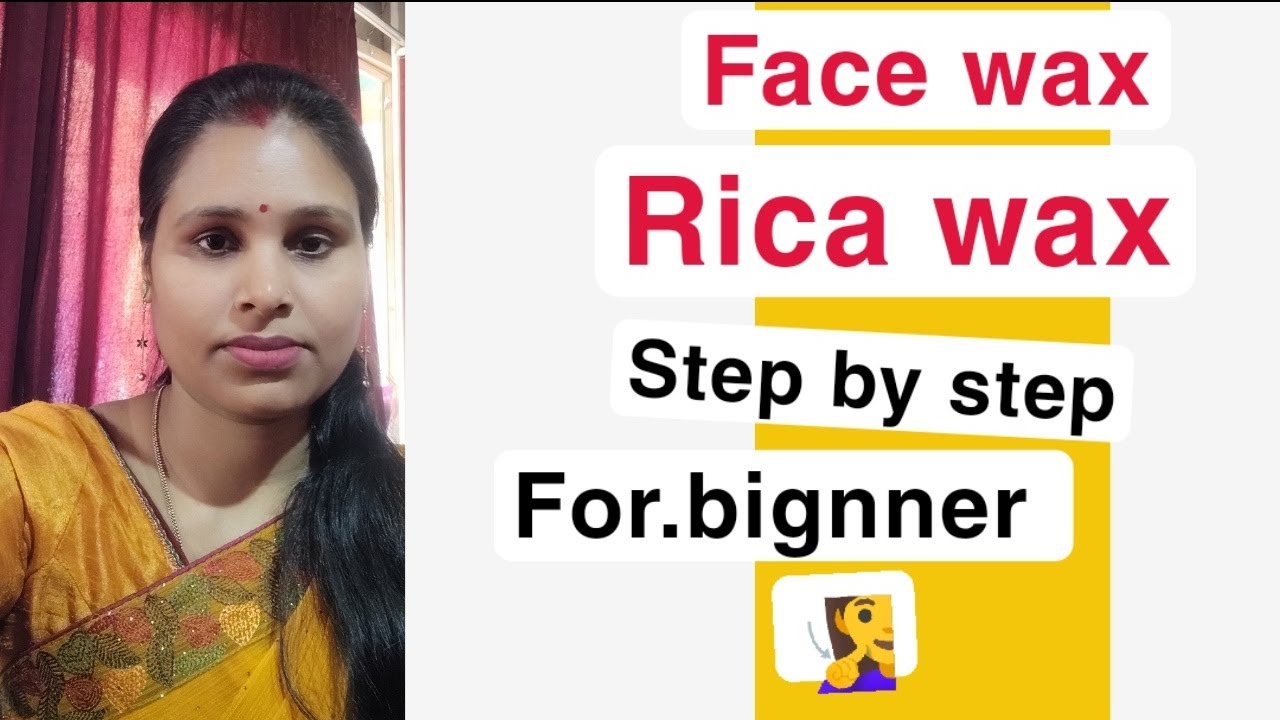 Face wax#Rica Wax for beginners# step by step# Vidya beauty parlour ...