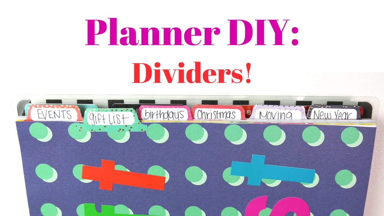 Planner DIY: Dividers! - YouTube
