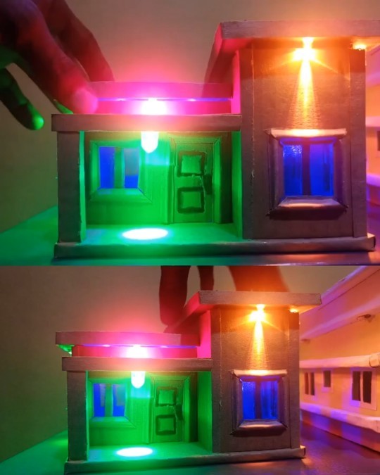 How to make a Miniature Carton house with Lights | Step-by-Step DIY ...