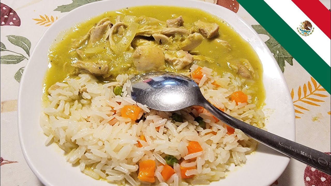 Pollo En Chile Verde Receta Muy Rica - YouTube
