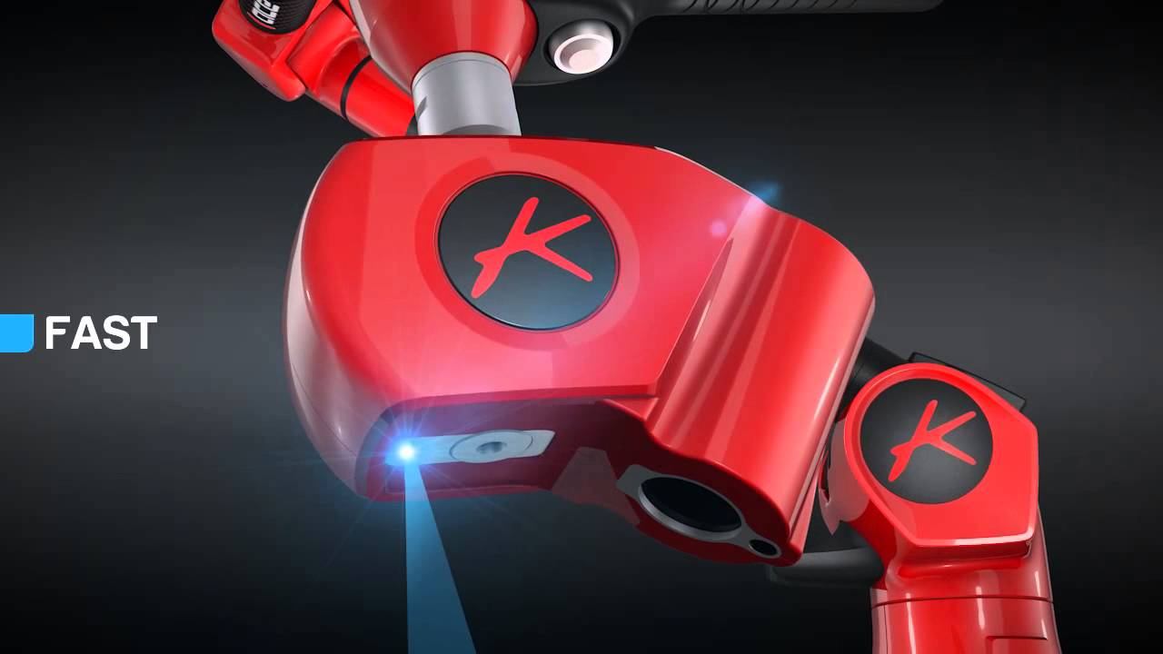 Kreon ACE 3D 6 axes measuring portable arm and Kreon SOLANO Blue laser scanner - YouTube