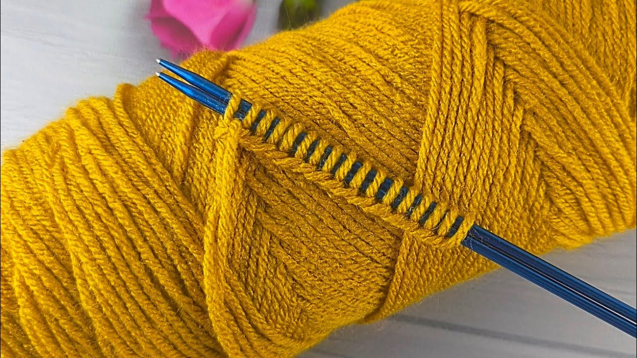 Perfect! easy and beautiful trend🎉 knitting model, fast progressing ...