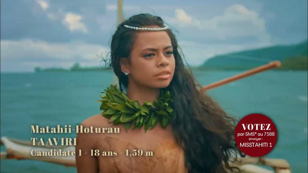 Miss Tahiti 2023 : Matahii-Hoturau TAAVIRI - Candidate 1 - YouTube
