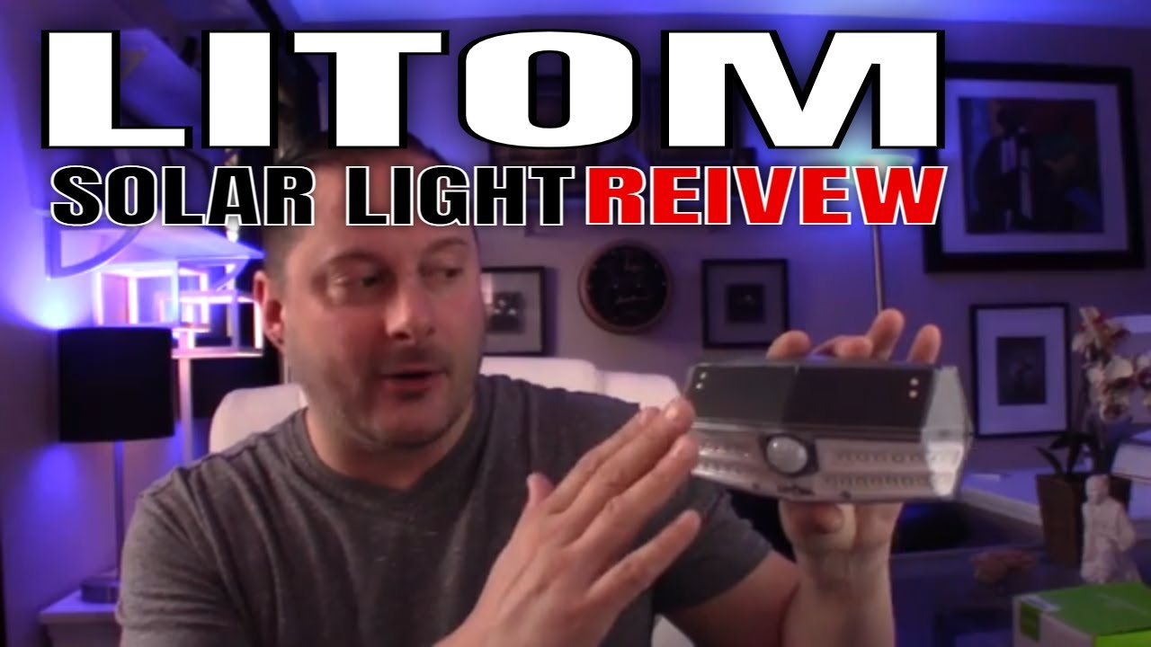 Litom Solar Light | 30 LED Motion Security Light - YouTube