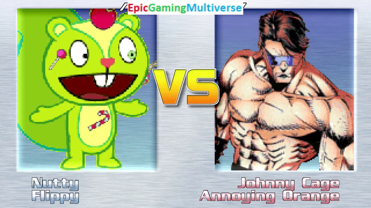 Flippy The Bear And Nutty VS Johnny Cage And The Annoying Orange In A ...