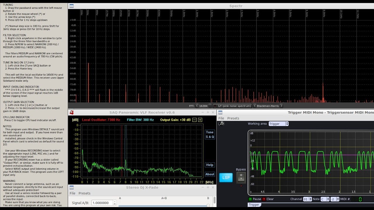 Win 10 laptop, 8 Khz, VLF CW Transmitter - Receive on Linux Laptop ...