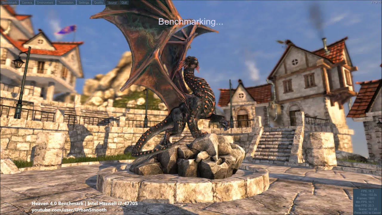 Heaven Benchmark 4.0 - Intel HD Graphics 4600 - i7-4770S (Haswell ...