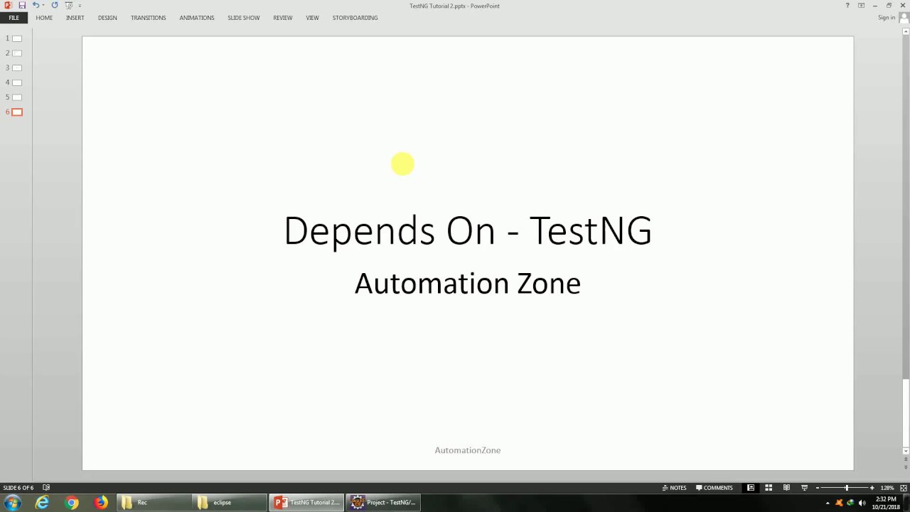 Depends On - TestNG Tutorial 5 - YouTube