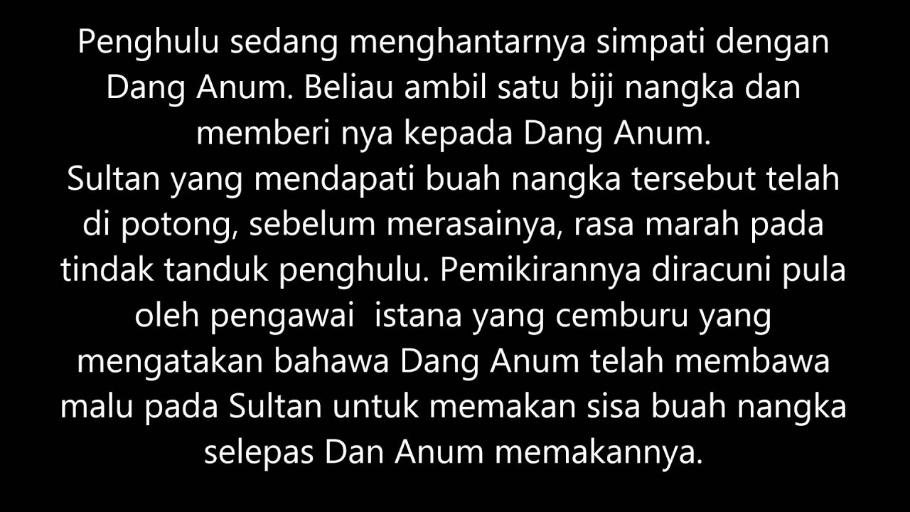 Sultan Mahmud Mangkat Dijulang, 1665 - YouTube