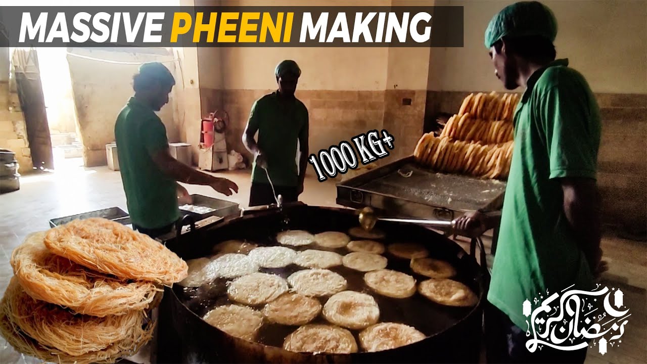 EPIC PHENI MAKING RECIPE | Fried Vermicelli | RAMADAN Street Sweet Dish ...