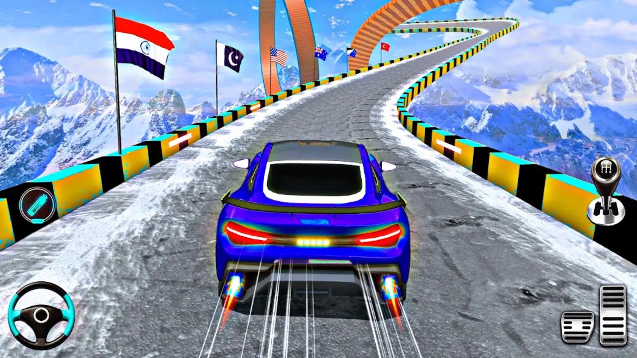Exciting car racing 2024 _ mega ramp _ driving simulator _ car game ...