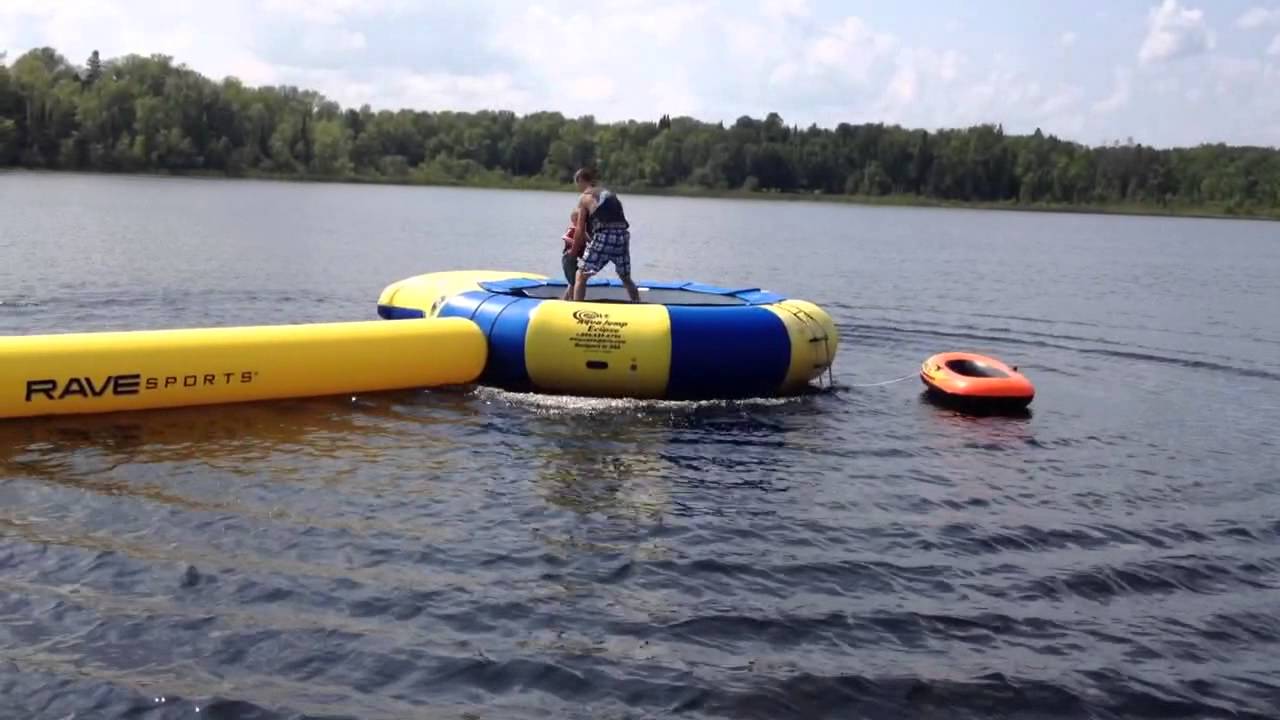 North Star Lake Vacation-Water Trampoline - YouTube
