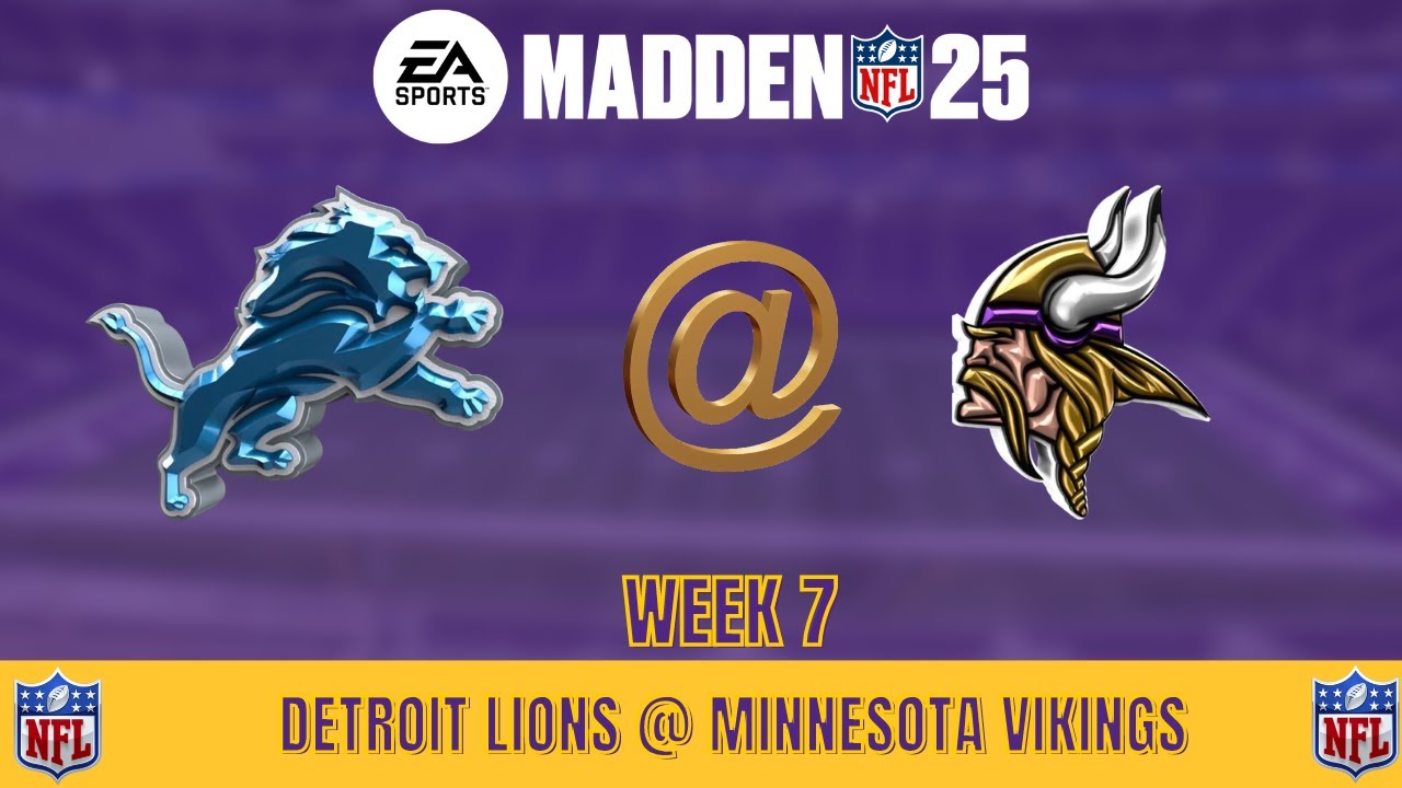 Madden NFL 25 - Detroit Lions Franchise - S1:Ep7 - Week 7 - Detroit (3 ...