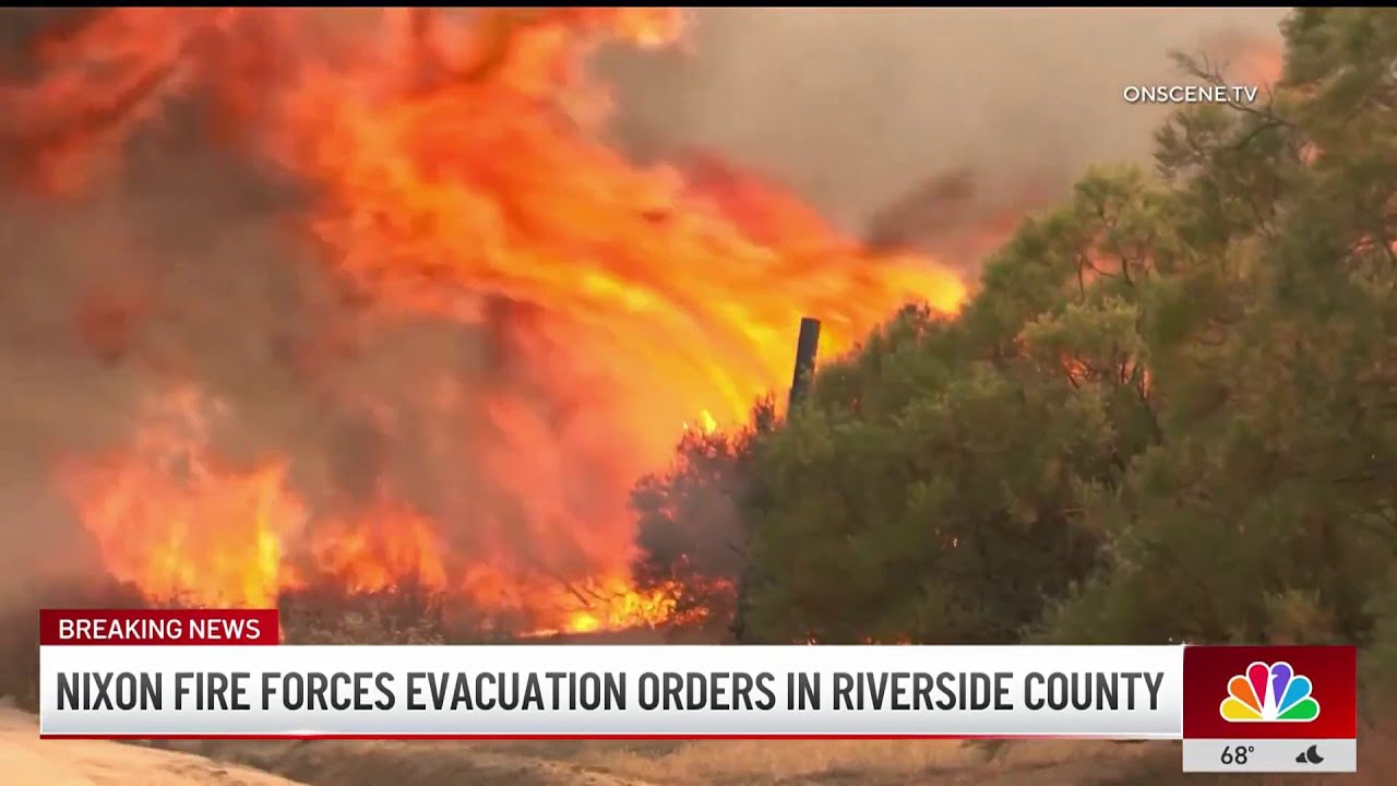 Nixon Fire forces evacuation orders in Riverside County - YouTube