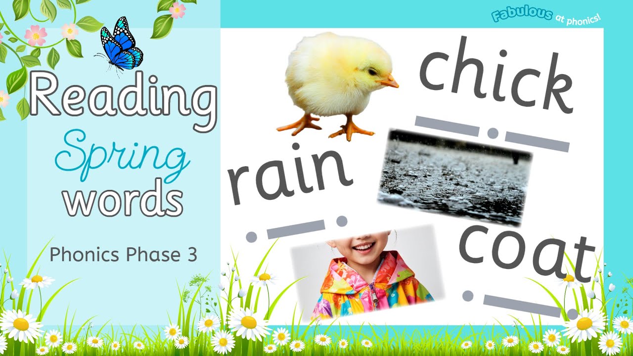 Spring Phonics l Blending for Reading l Phase 3 - YouTube