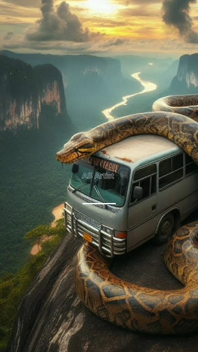Nature Discovery | Travel Exploration | bus vs Python | #shotrs # ...
