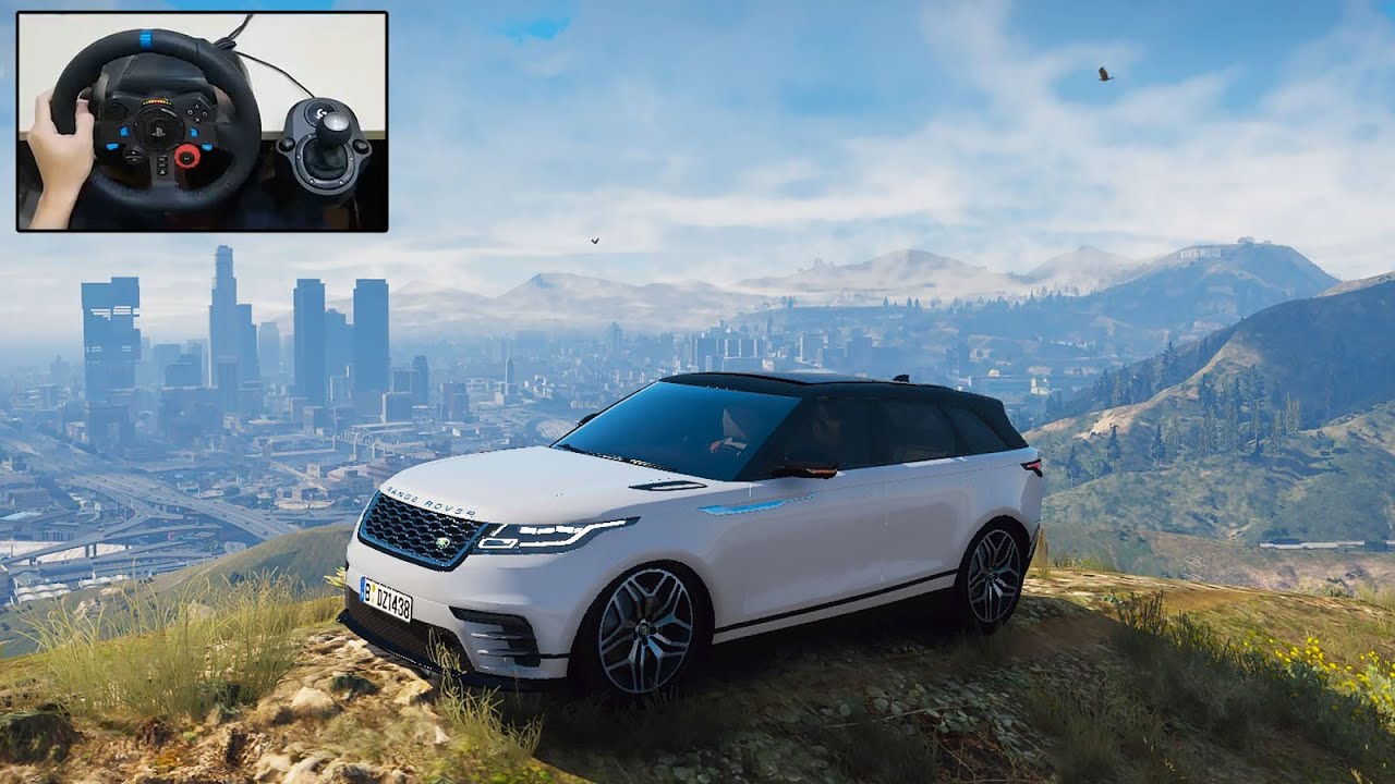 2019 Range Rover Velar Off road - GTA 5 with Steering Wheel - Logitech ...