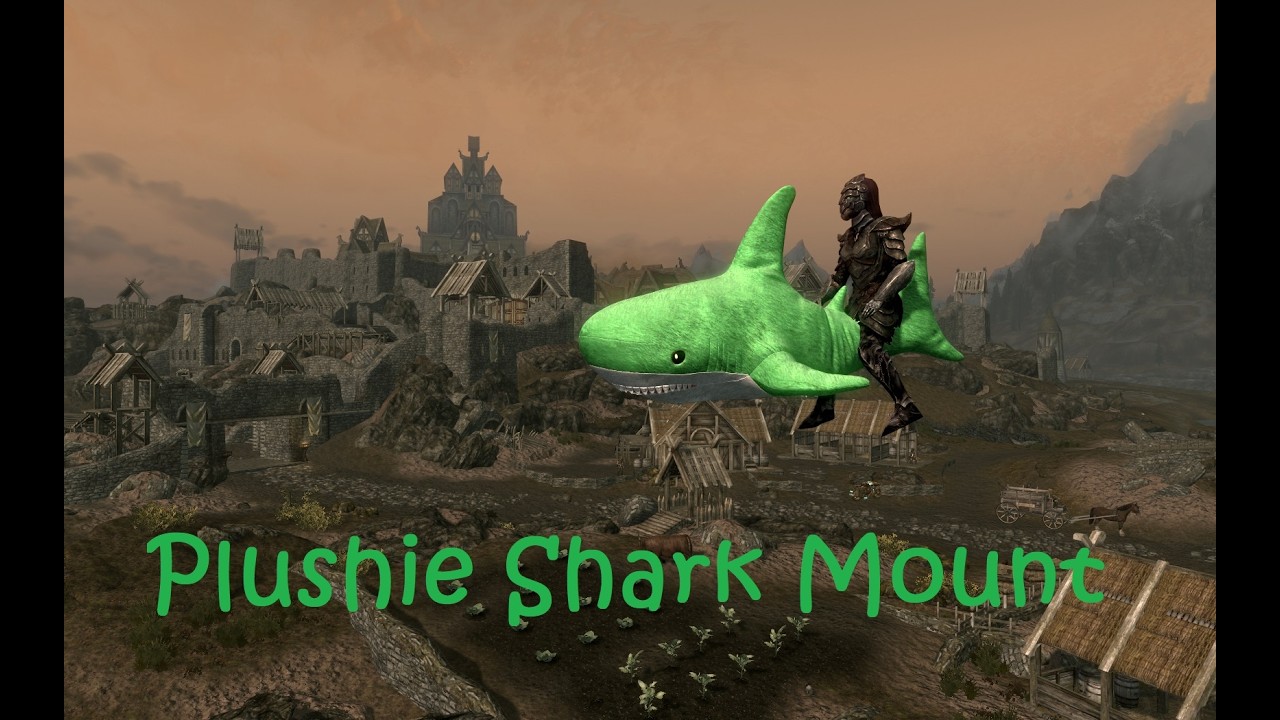 SKYRIM MOD Blahaj Mounts SE and LE - YouTube