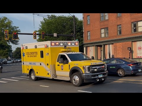 Colchester Fire Department Ambulance 528 transporting to Hartford ...