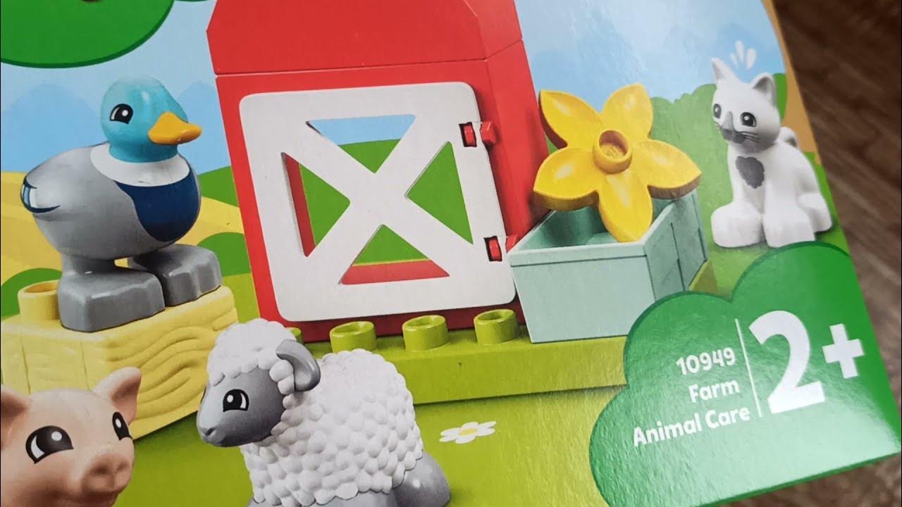 Распаковка Конструктор LEGO DUPLO Town Уход за животными на ферме 11 ...