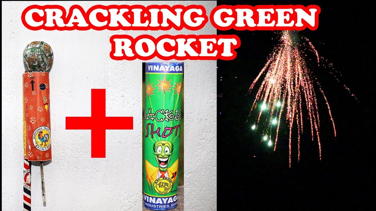 Golden Willow Rocket with Crackling Sky Shot - Experiment with Diwali ...