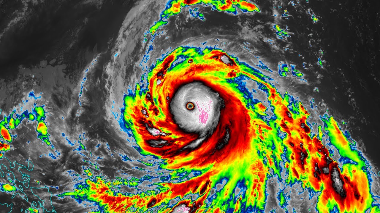 Infrared Satellite Animation of Super Typhoon Kong-rey/Queenie (2018 ...