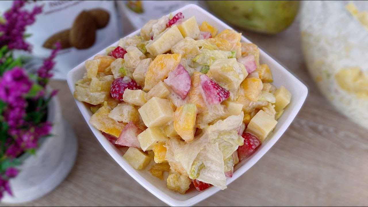 🥭🥗 La más fácil y más deliciosa ensalada dulce 🍓 - YouTube