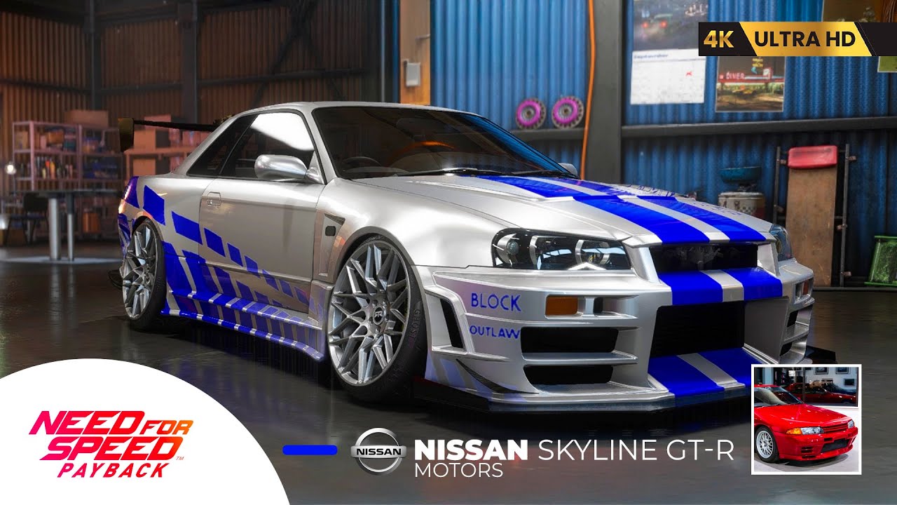 Nissan Skyline GT-R V-Spec – Need for Speed Payback | Full Restoration & Tuning | 4K ULTRA HD ...