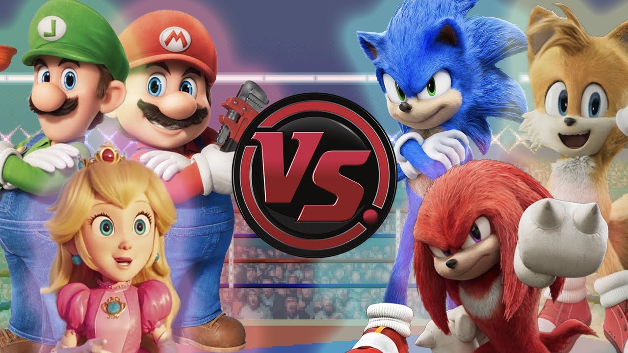 Mario Vs Sonic Movie Rap Concert Super Mario Vs Sonic The Hedgehog Rap Battle Cartoon Rap