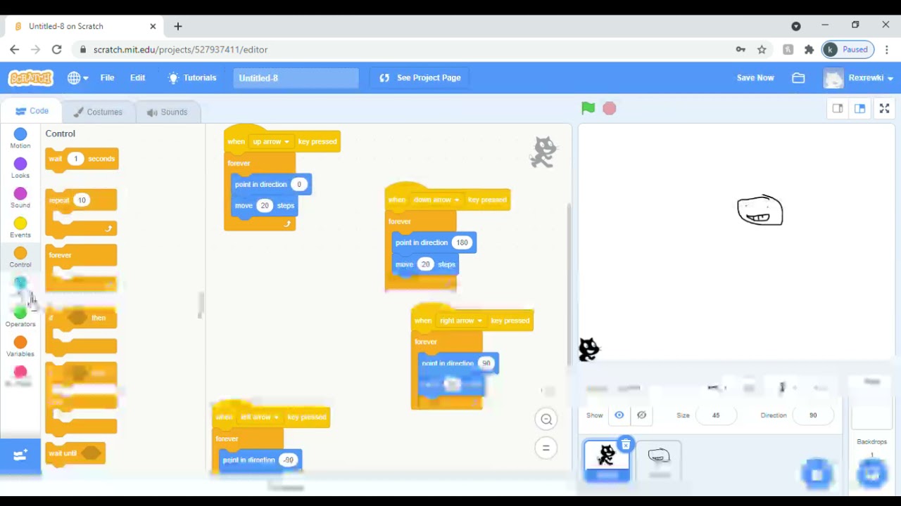How to make a simple escape game on scratch. - YouTube