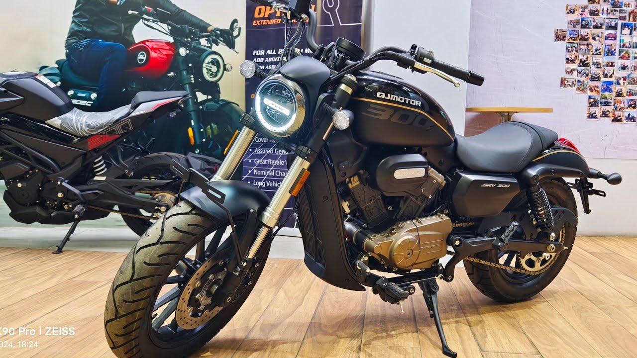 QJ Motor SRV 300 Dark Black Edition | Premium Cruiser Bike | ₹2 lakh ...