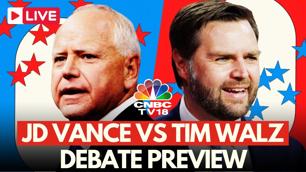 Vice Presidential Debate LIVE: Tim Walz vs JD Vance Debate LIVE | US ...