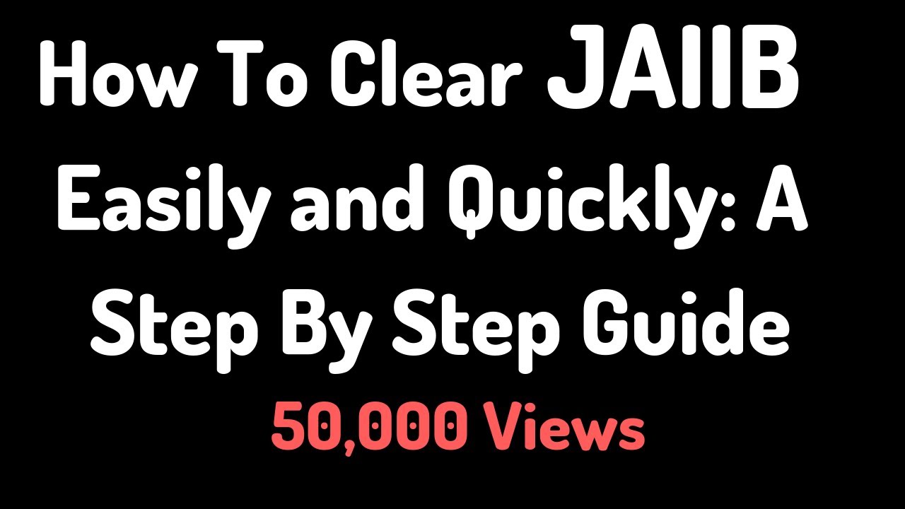 How to clear JAIIB Easily and Quickly (Step by Step guide) - YouTube