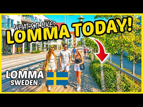 LOMMA, SWEDEN 🇸🇪 | LOMMA TOWN CENTER WALK | Lomma Sweden Walking Tour