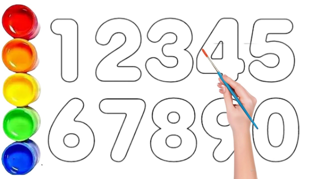 numbers | 1234567890 | kids educational videos | kids learning - YouTube