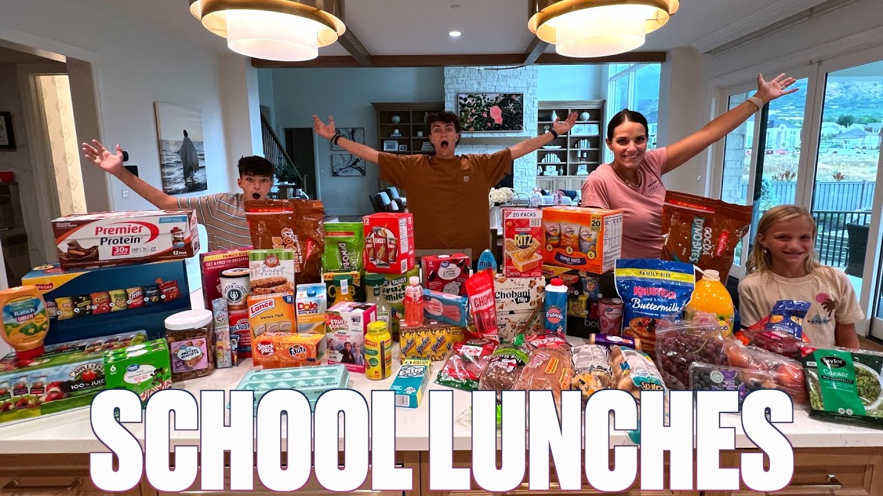 BACK TO SCHOOL LUNCH GROCERY SHOPPING HAUL | LETTING KIDS PICK WHAT ...