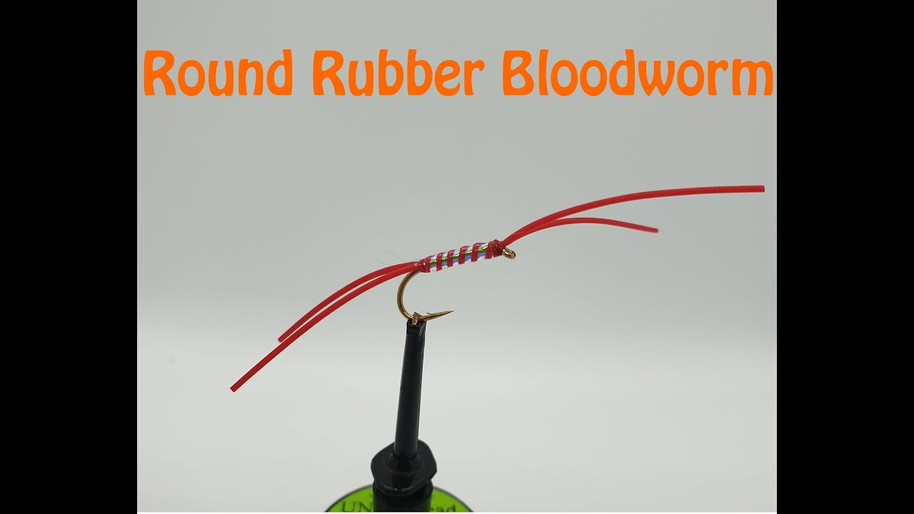 Flytying; The Round Rubber Bloodworm - YouTube