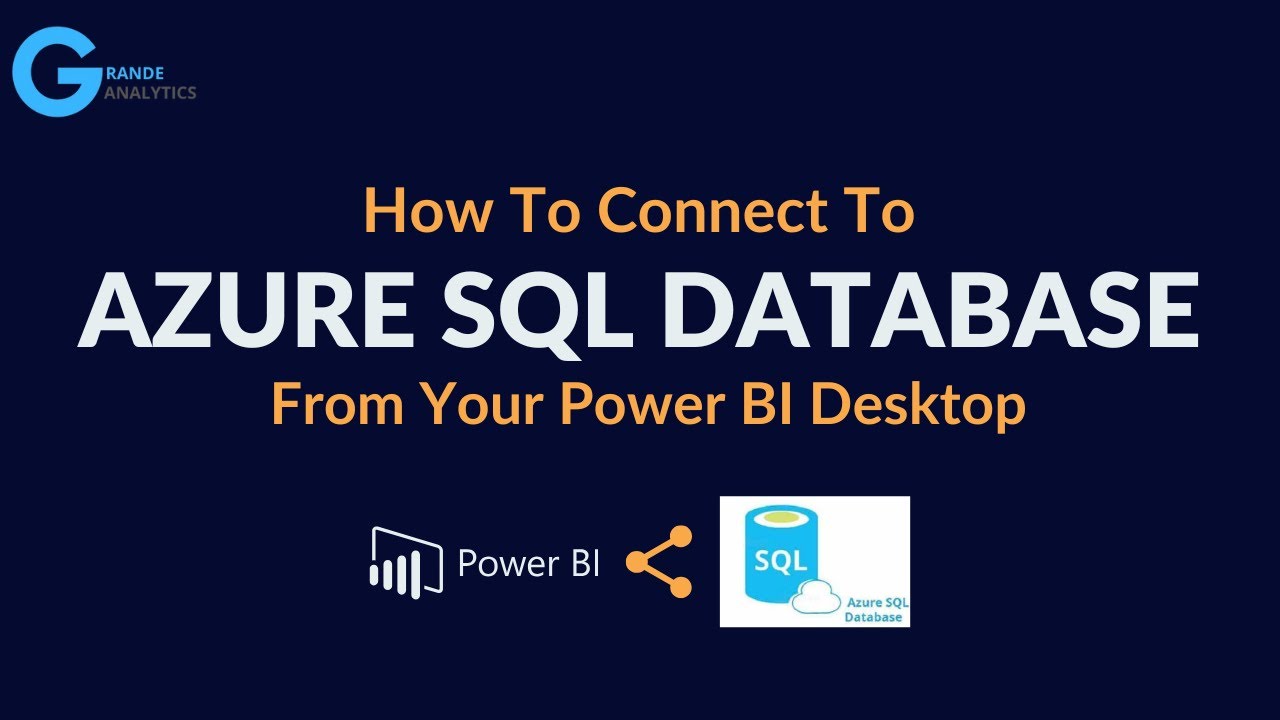 Connect to Azure SQL Database using PowerBI Desktop - YouTube
