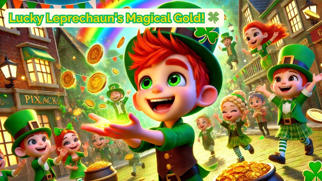 🍀 Lucky Leprechaun’s Magical Gold! | St. Patrick’s Day 3D Animated ...