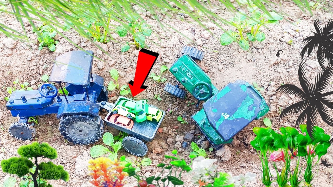 Diy mini tractor trolley load | diy tractor | how to make mini tractor ...