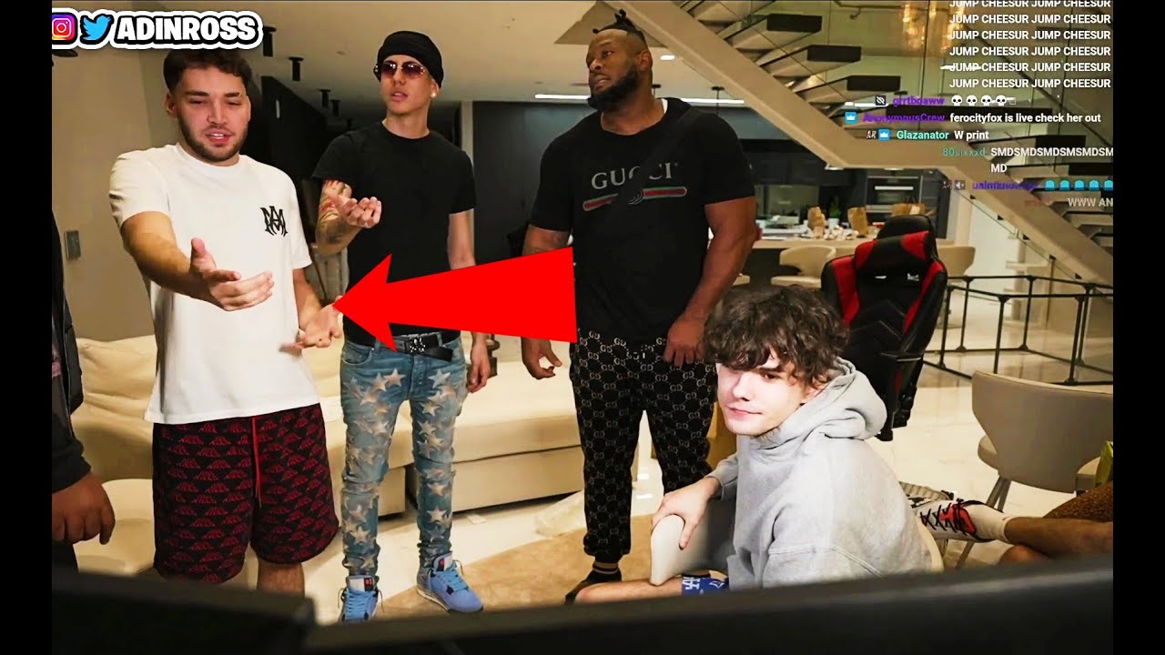 Adin Ross Security Guard PRESSES Him! - YouTube