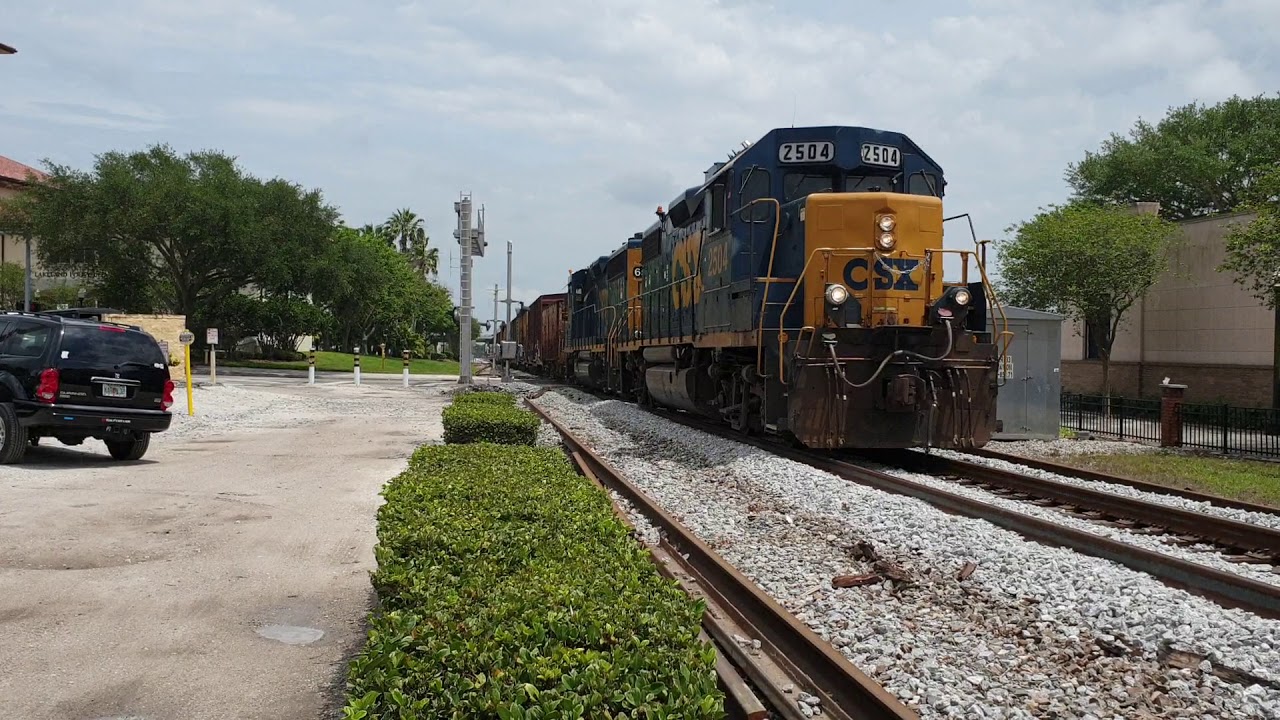 CSX 2504 LOCAL FREIGHT LAKELAND FLORIDA - YouTube