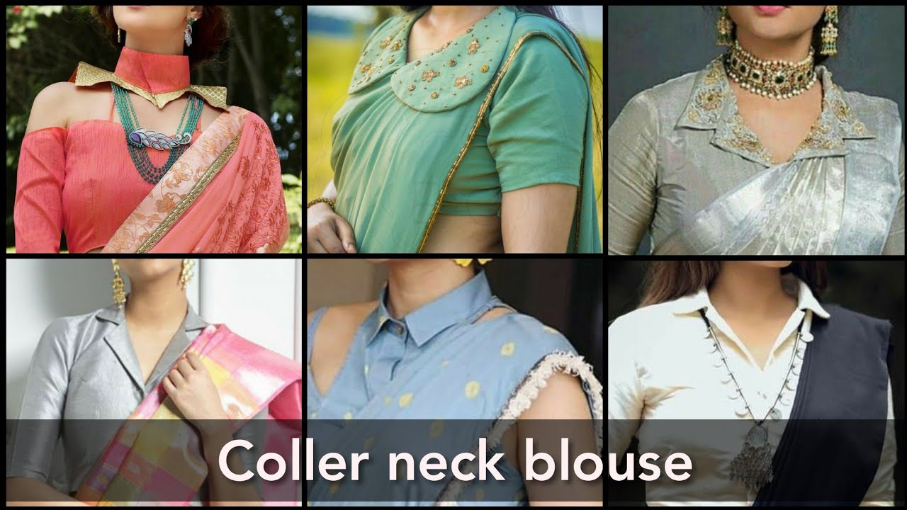 Beautiful coller neck blouse design - YouTube