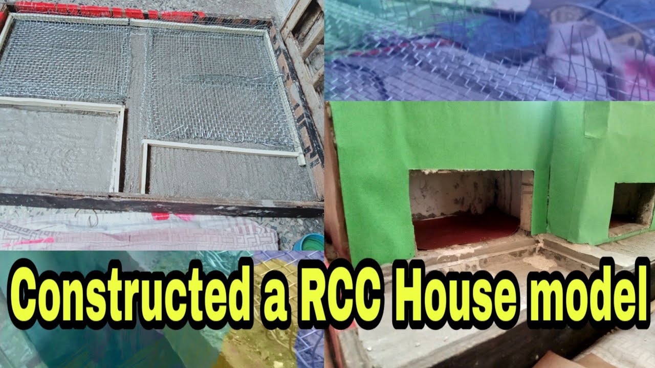 Construction of RCC model house | Cement concrete model of house ...