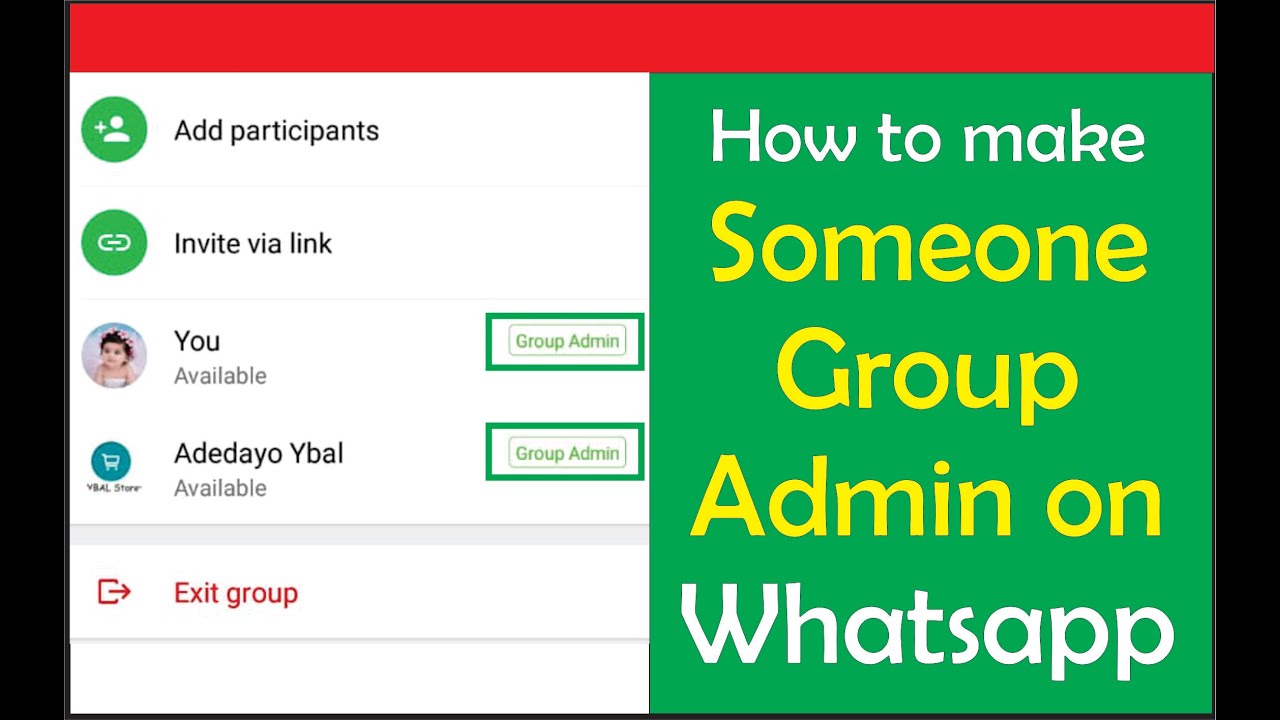 How to make someone group admin on WhatsApp - YouTube