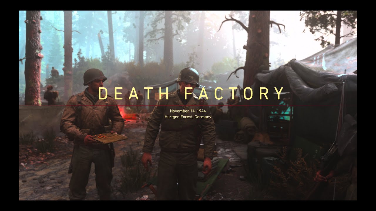 Call Of Duty WW2 Death Factory (4K HDR) - YouTube