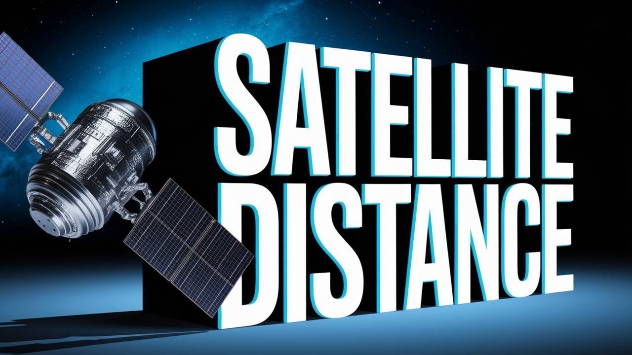How to calculate the distance between two satellites - YouTube