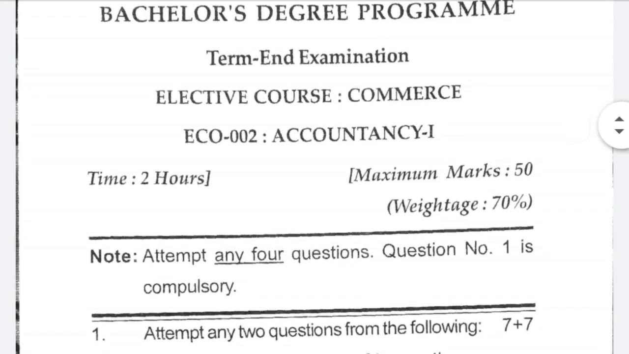 IGNOU ECO-02 Question Paper September 2020 || BCA TERM-END Examination ...